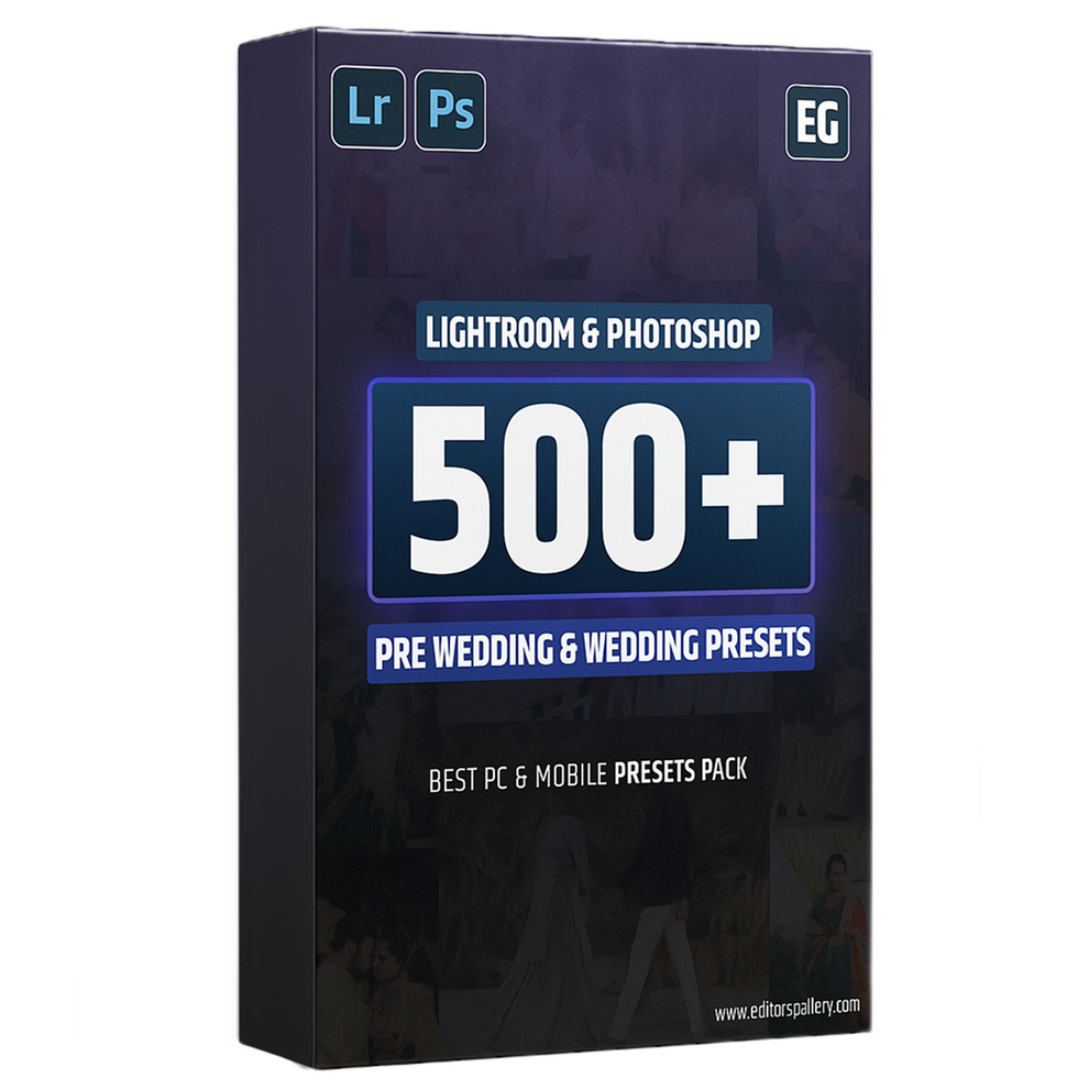 500+ Pre Wedding & Wedding Presets – Editors Gallery